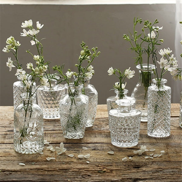 Transparent Glass Vase for Plant Nordic Simple Glass Flower Vases Crea ...