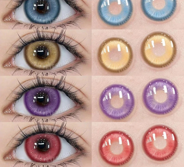 1pair New Colored Lenses for Eyes Blue Eye Contacts Green Contact Lens ...