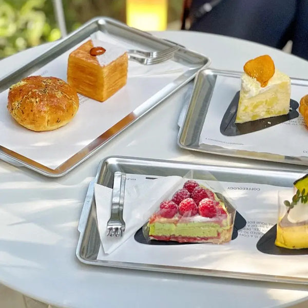 Stainless Steel Snack Plate Western Restaurant Creative Flat Plate Fru ...