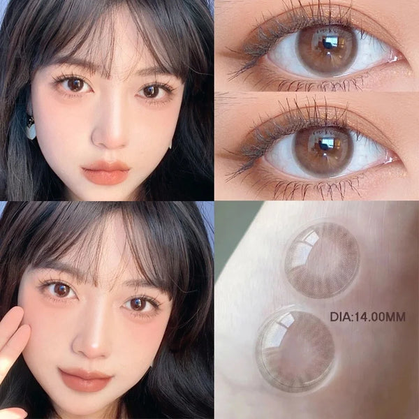 Colored Contact Lenses for eyes Degree Myopia Yearly Use Red Beauty Pu ...