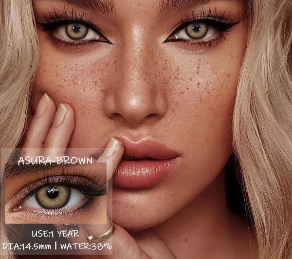 1Pair Color Contact Lenses for Eyes Blue Eye Lenses Natural Gray Pupil ...