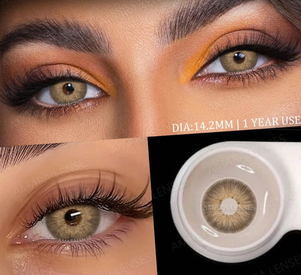 Colored Contacts Lenses for Eyes Gray Pupils Fashion Blue Lenses Brown ...