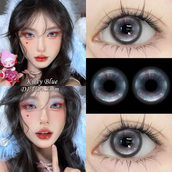 1 Pair Unique Patterns Contact Lenses for Eyes Cosplay Colored Eye Len ...