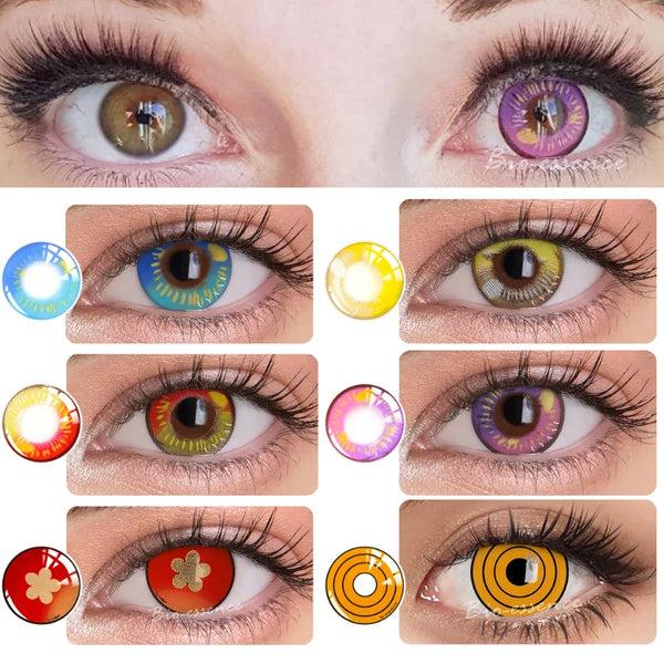 Cosplay Color Contact Lenses for Eyes Anime Accessories Makima Lenses ...