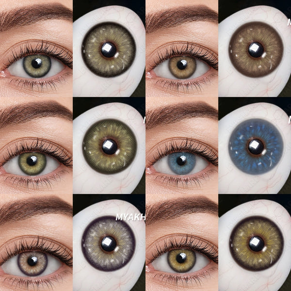 1Pair Natural Color Contact Lenses For Eyes Blue Eye Contacts Lens Yea ...