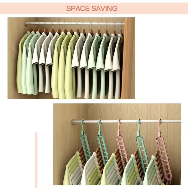Clothes Hanger Racks Multi-port Support Circle Clothes Drying Multifun ...