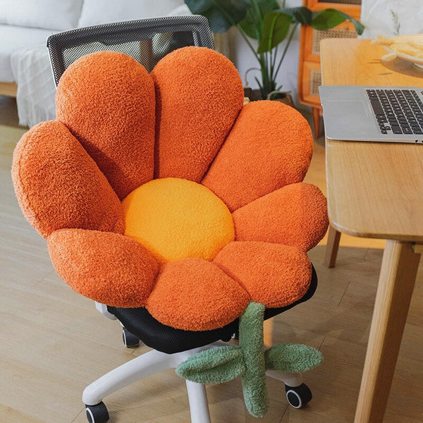 Ins Flower Waist Cushions Backrest Sofa Pillow Soft Office Chair Seat ...