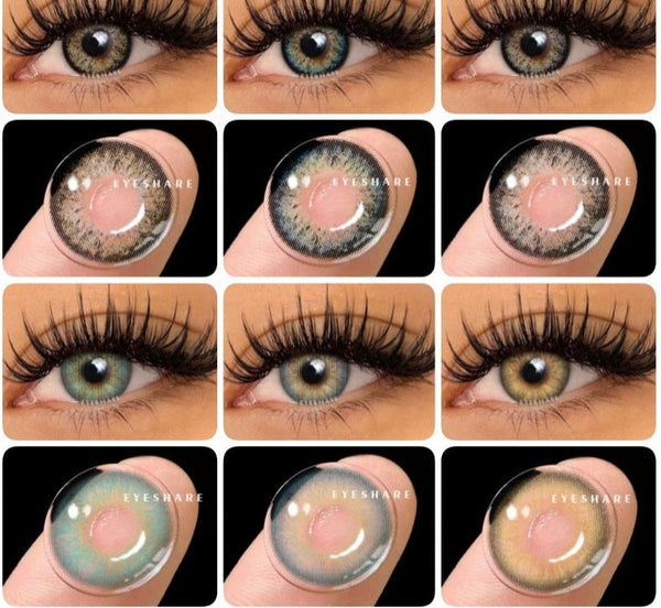 1 Pair Natural Color Lens Eyes Yearly Color Contact Lenses for Eyes Be ...