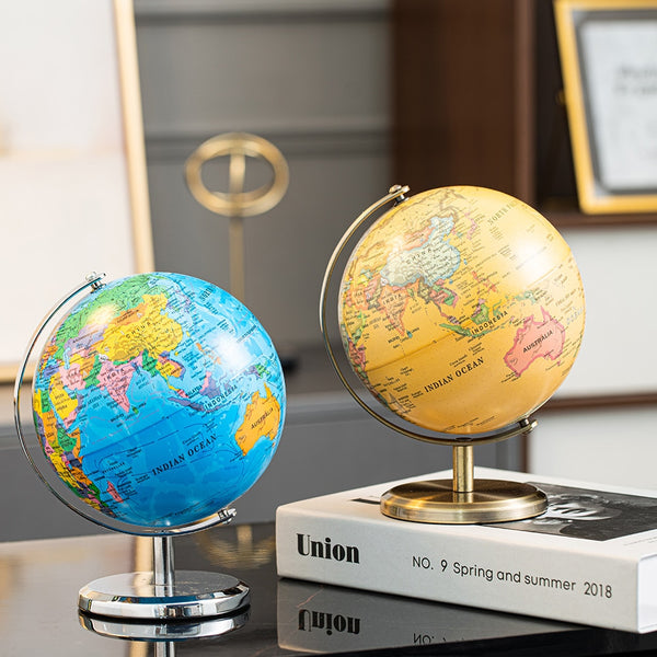 Home Decor Accessories Retro World Globe Modern Learning World Map Glo ...