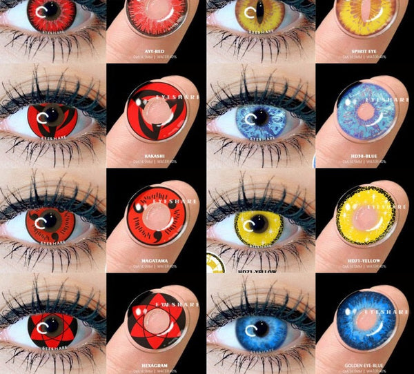 Color Contact Lenses 1Pair Cosplay Contact Lenses for Eyes Halloween M ...