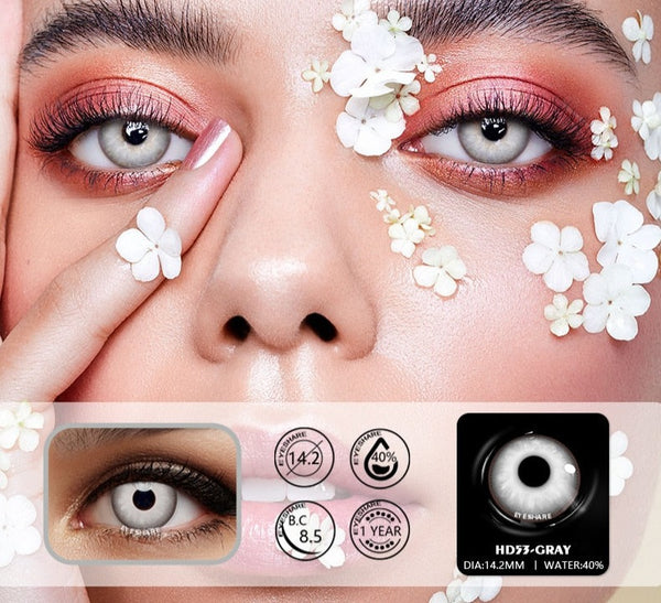 1pair Halloween Cosplay Color Contacts Lenses For Eyes Blue Black Colo ...